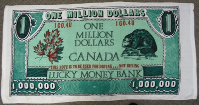 Canadian Money 1000000 Dollar Bill